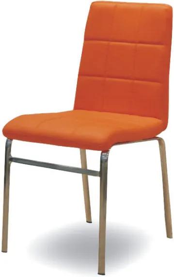 Jídelní židle DOROTY NEW oranžová Tempo Kondela