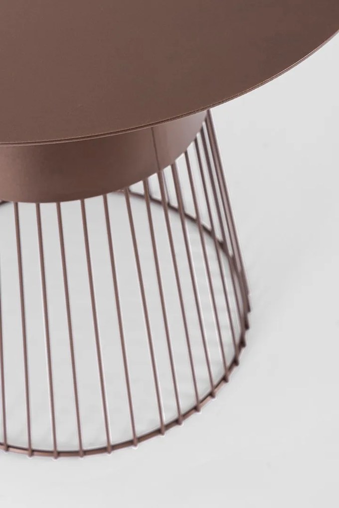 BIZZOTTO Konferenční stolek GODRIC ø60 cm měděný