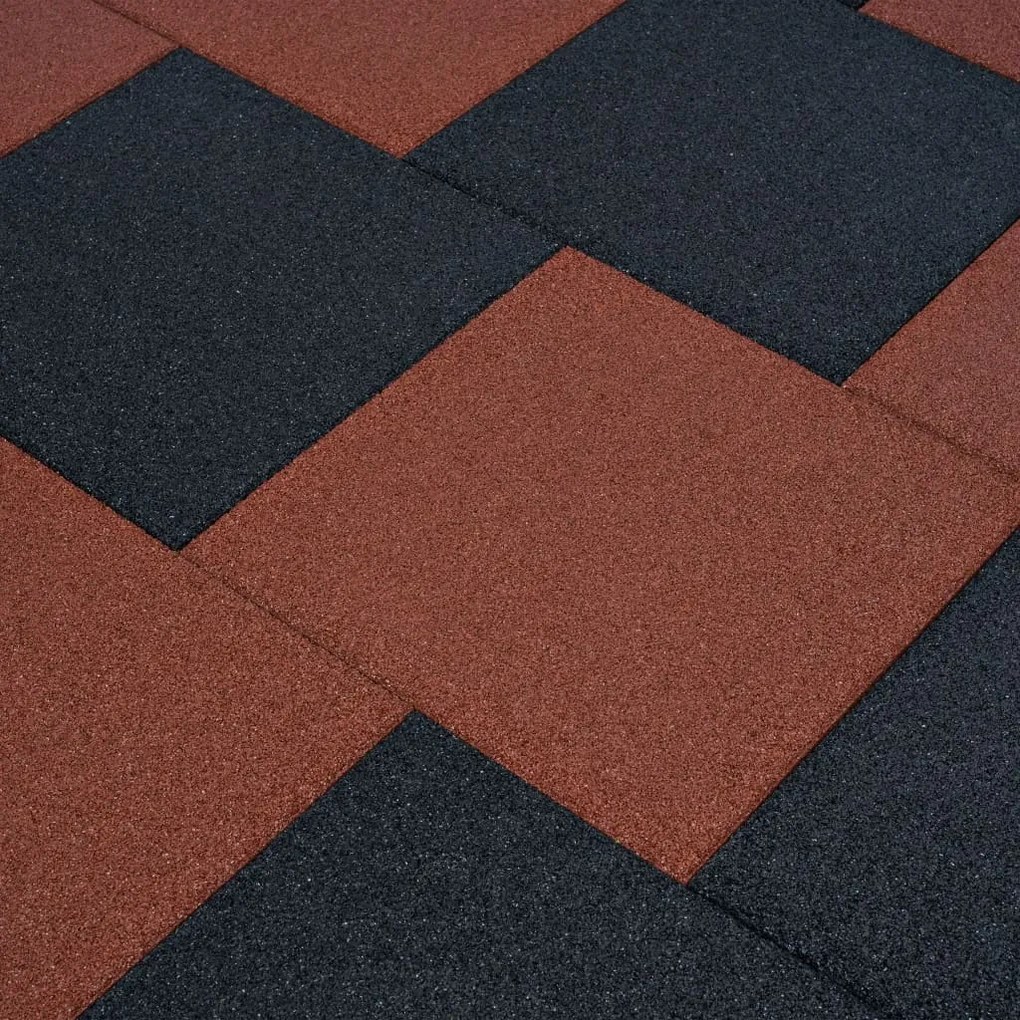 Protipádové dlaždice - 24 ks - červené | 50x50x3 cm