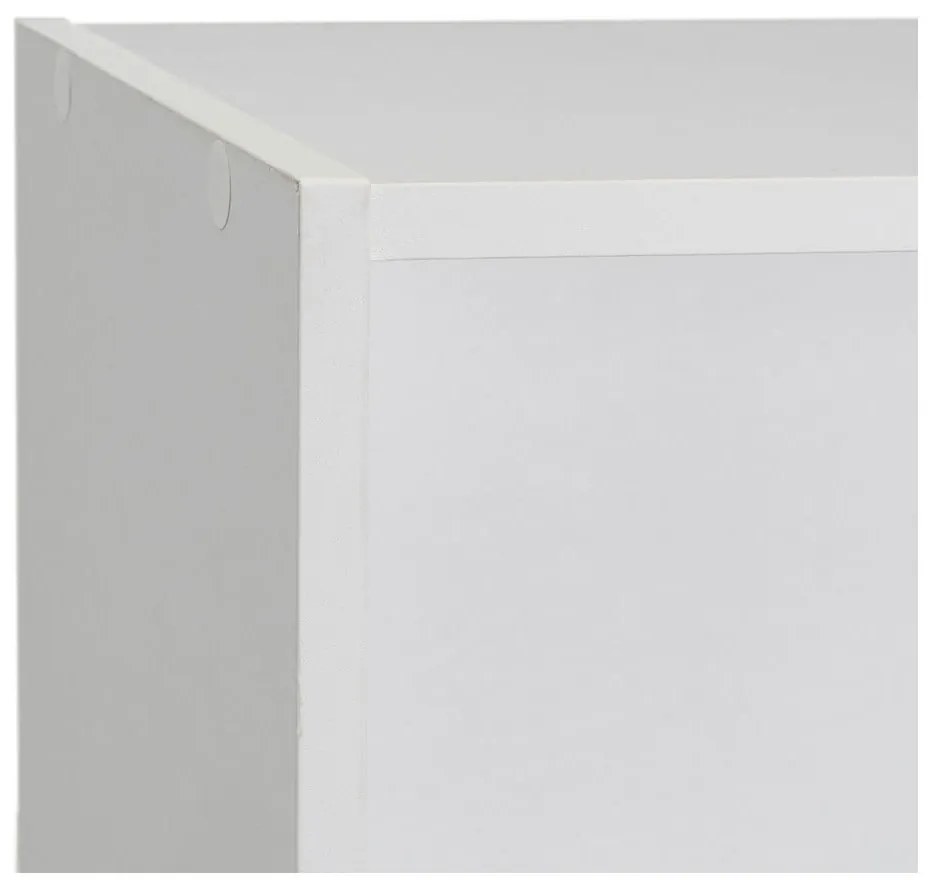 Bílá knihovna 30x106x24 cm Cube – Casa Selección