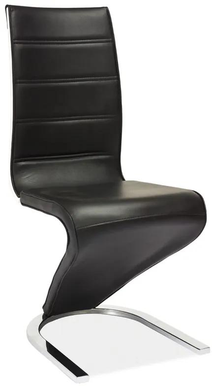 Casarredo Jídelní čalouněná židle H-134 černá/bílá