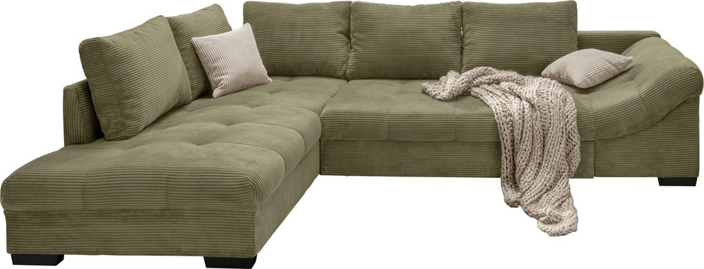 XXXLutz ROHOVÁ SEDAČKA, textil, olivově zelená P & B - Sedací soupravy - 002310006752