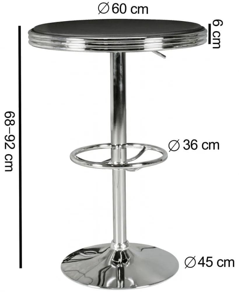 Bruxxi Barový stůl Kurt, 60 cm