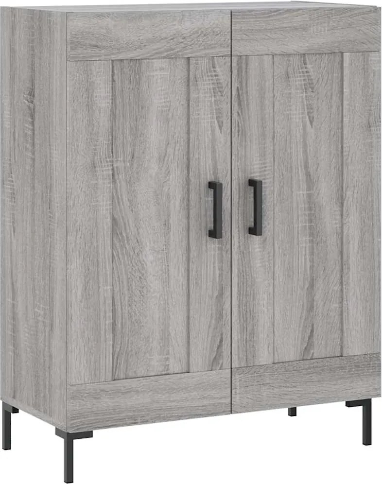 Skříň highboard šedá sonoma 69,5 x 34 x 180 cm kompozitní dřevo 3195793