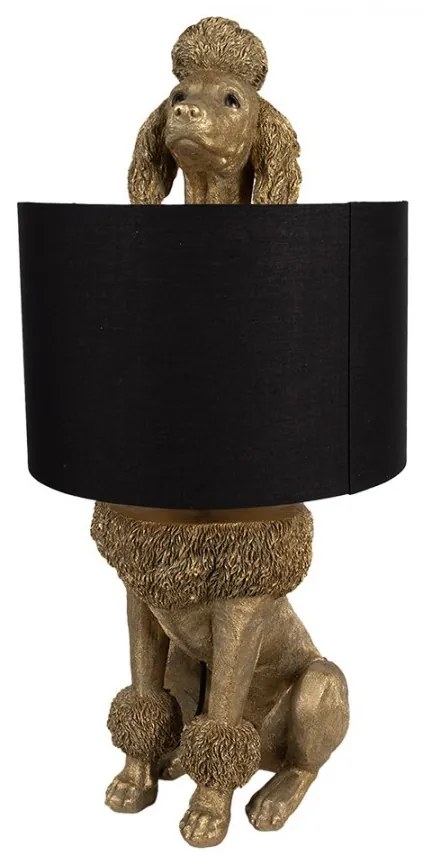Zlatá stolní lampa Pudl - 30*28*57 cm