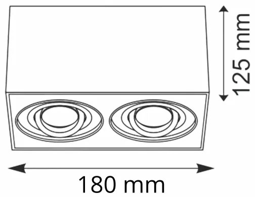 Bodové svítidlo HADAR Q2 2xGU10/10W/230V bílá