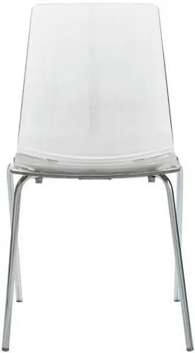 Plastová židle Stima LOLLIPOP – bez područek, více barev Rosso transparente