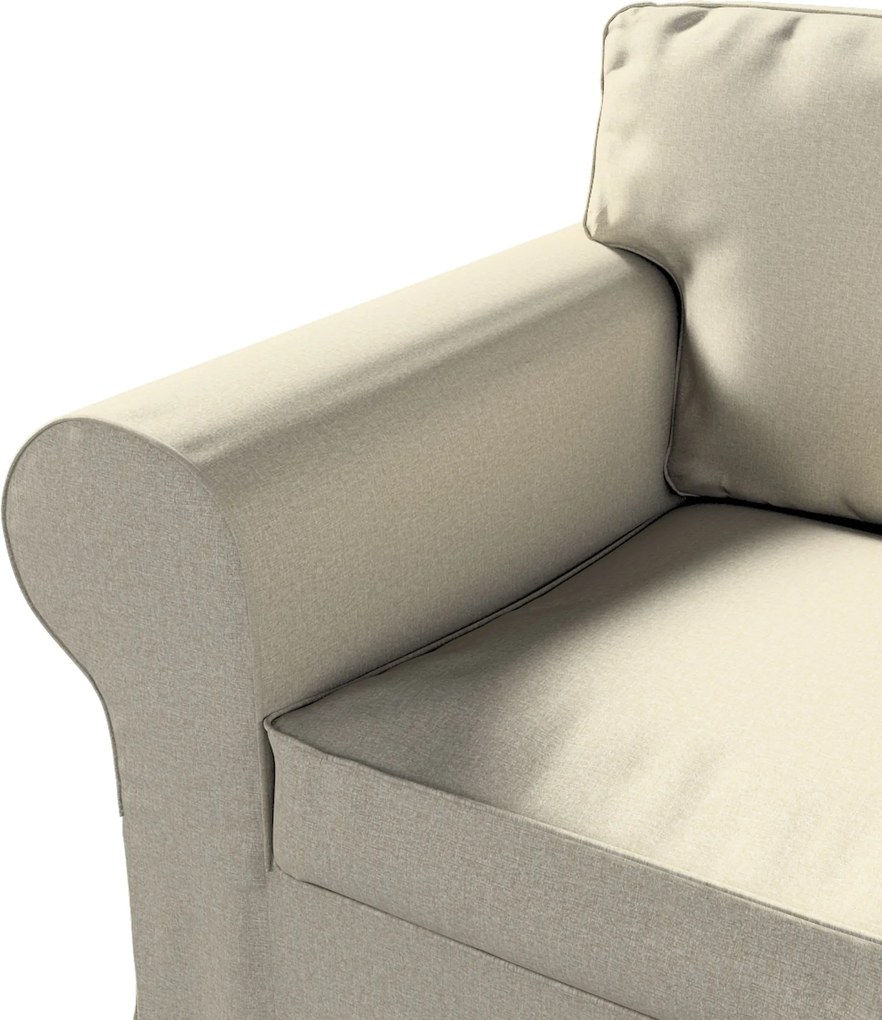 Potah na křeslo IKEA Ektorp barva béžová látka pletený vzor