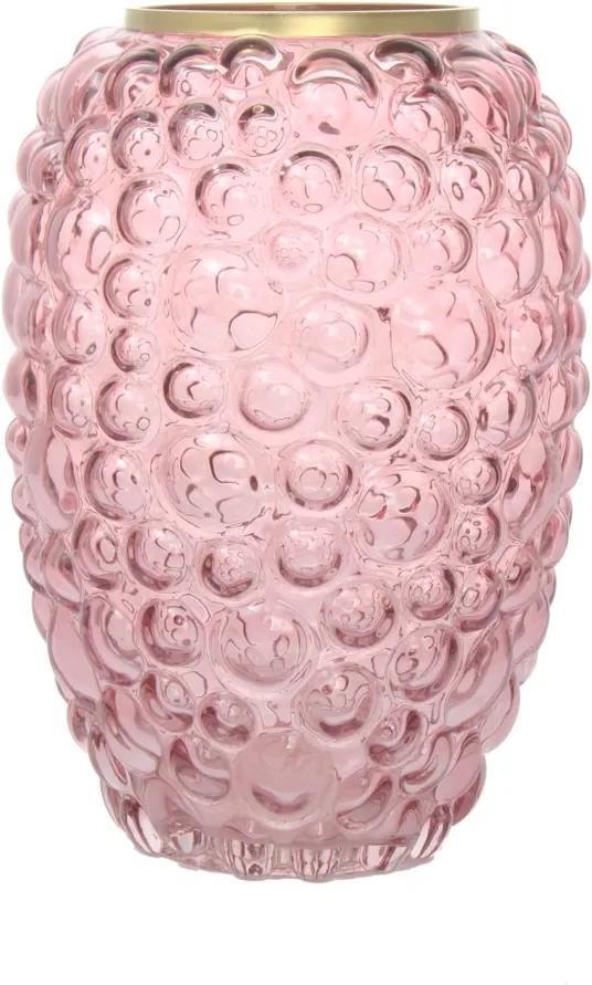 Skleněná váza Sidney 225 Růžová