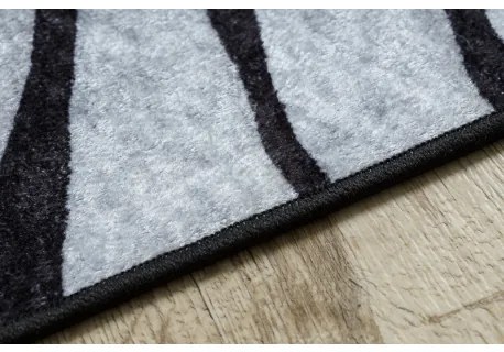 MIRO 51331.803 mycí kobereček Zebra protiskluz černý / bílá velikost 160x220 cm | krásné koberce cz