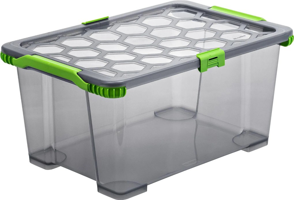 XXXLutz BOX S VÍKEM 44 l Rotho - Stohovatelné boxy - 003294029304