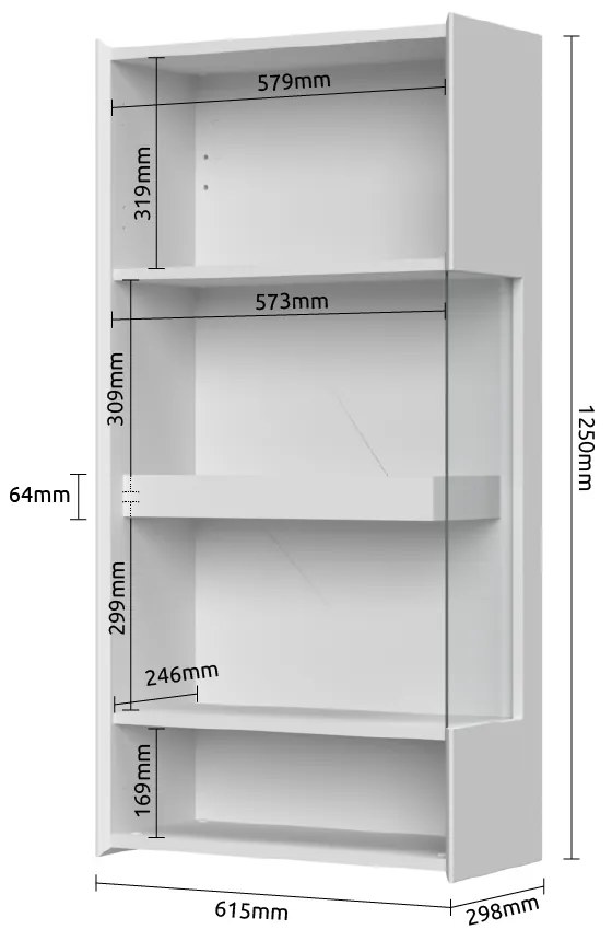 Nástěnná skříňka SKY45 VK62-2KS/S45