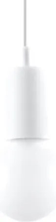 Lustr SOLLUX Diego 1 E27 1x60W bez zdroje SL.0569 bílá