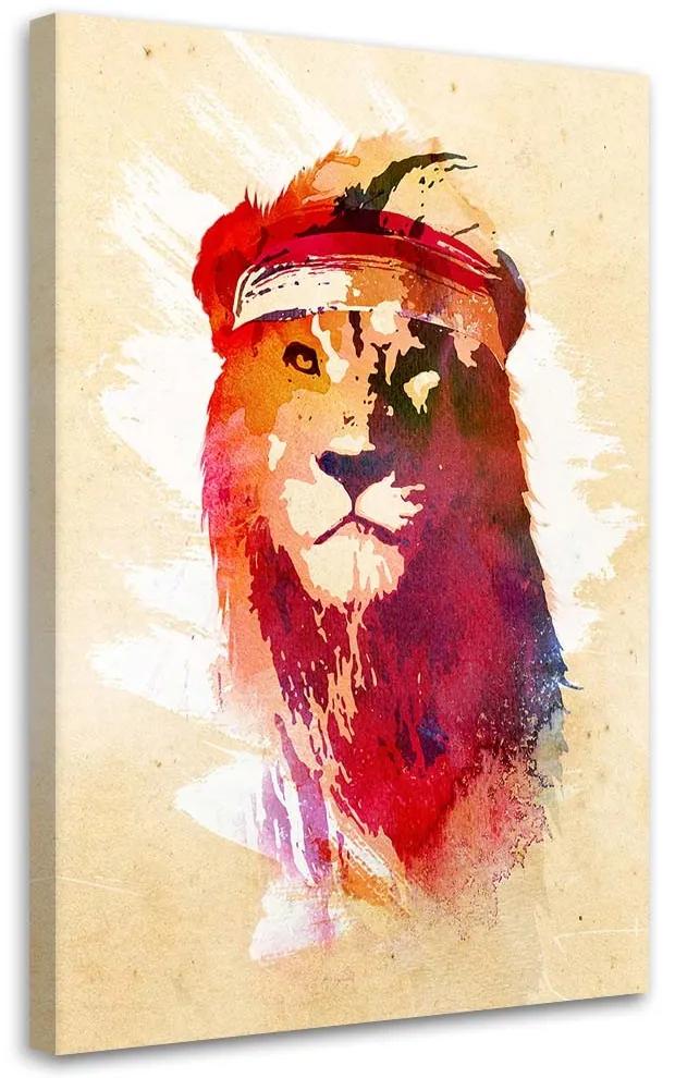 Gario Obraz na plátně Atletický lev - Robert Farkas Rozměry: 40 x 60 cm