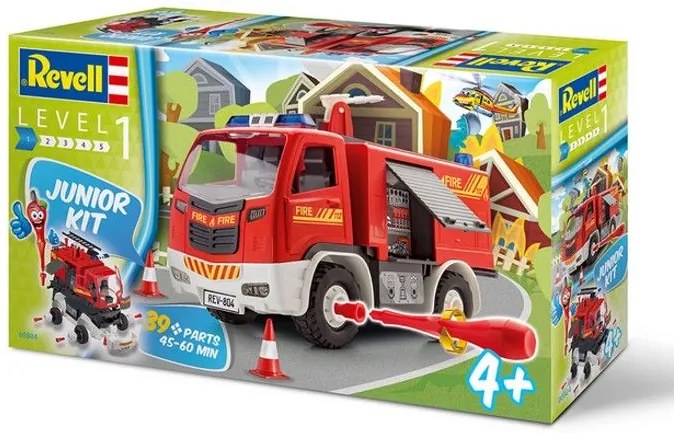 Revell Junior Kit 00804 Fire Truck, Červený 1 : 20