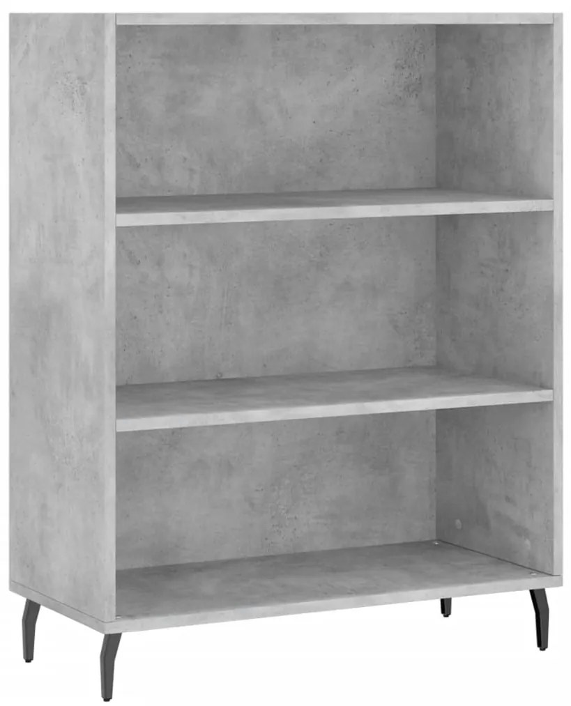 Skříň highboard betonově šedá 69,5x34x180 cm kompozitní dřevo,  3200085