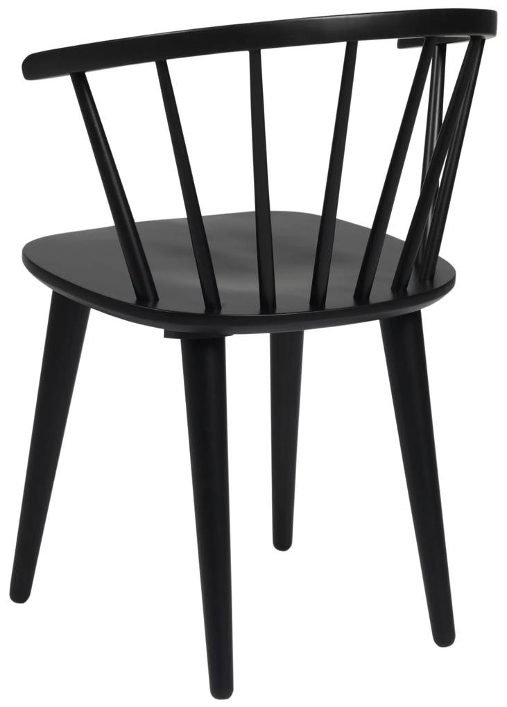 Černá kaučuková jídelní židle Rowico Eltra