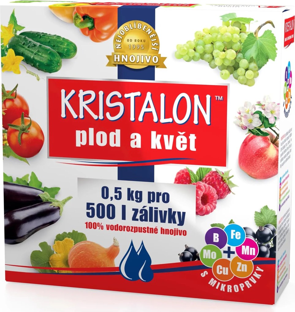KRISTALON Krystalické hnojivo Plod a květ 0,5 kg