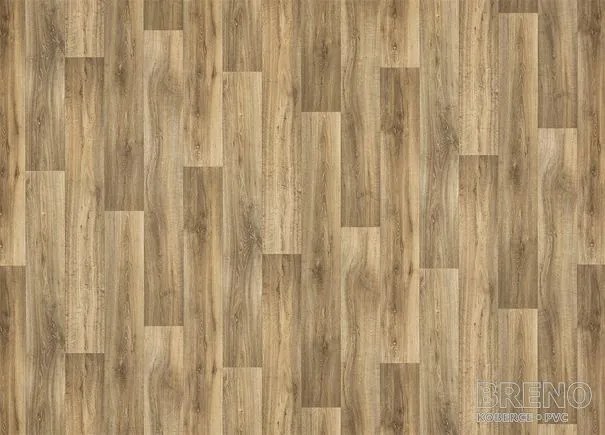 Breno PVC TOPTEX Lime Oak 169M – medově hnědé dřevo, šíře 500 cm