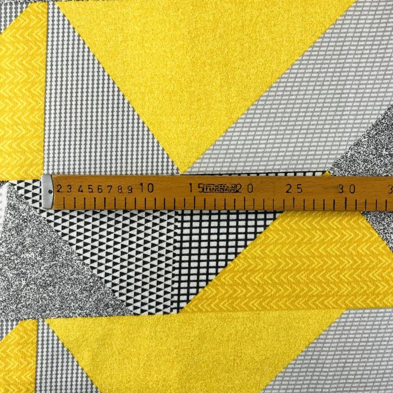 Ervi bavlna flanel š.240cm Abstrakce - žluté/šedé 23348-1, metráž