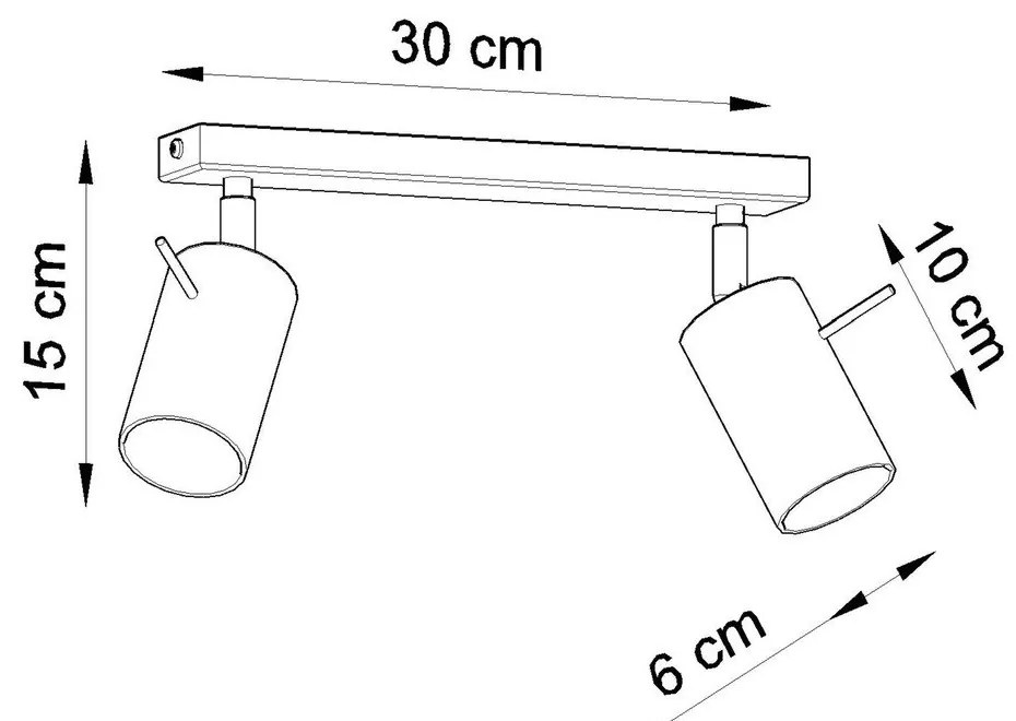 Dřevěné stropní svítidlo Sollux Ludwik
