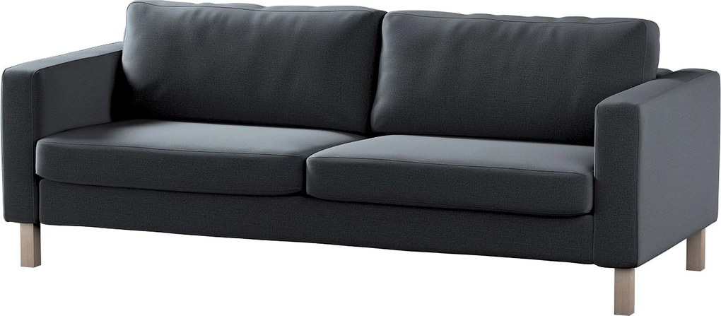 Potah na pohovku IKEA Karlstad, 3-místná, rozkládací barva šedá látka sametová