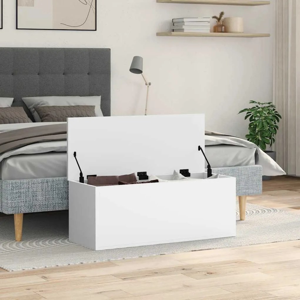 vidaXL Úložný box 90 x 35 x 35 cm kompozitní dřevo [840682] Barva: kouřový dub