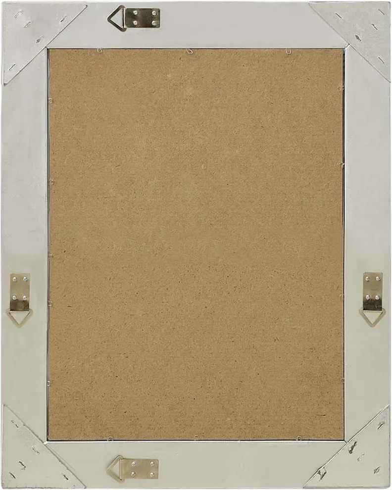 Nástěnné zrcadlo barokní styl 50 x 60 cm stříbrné 320318