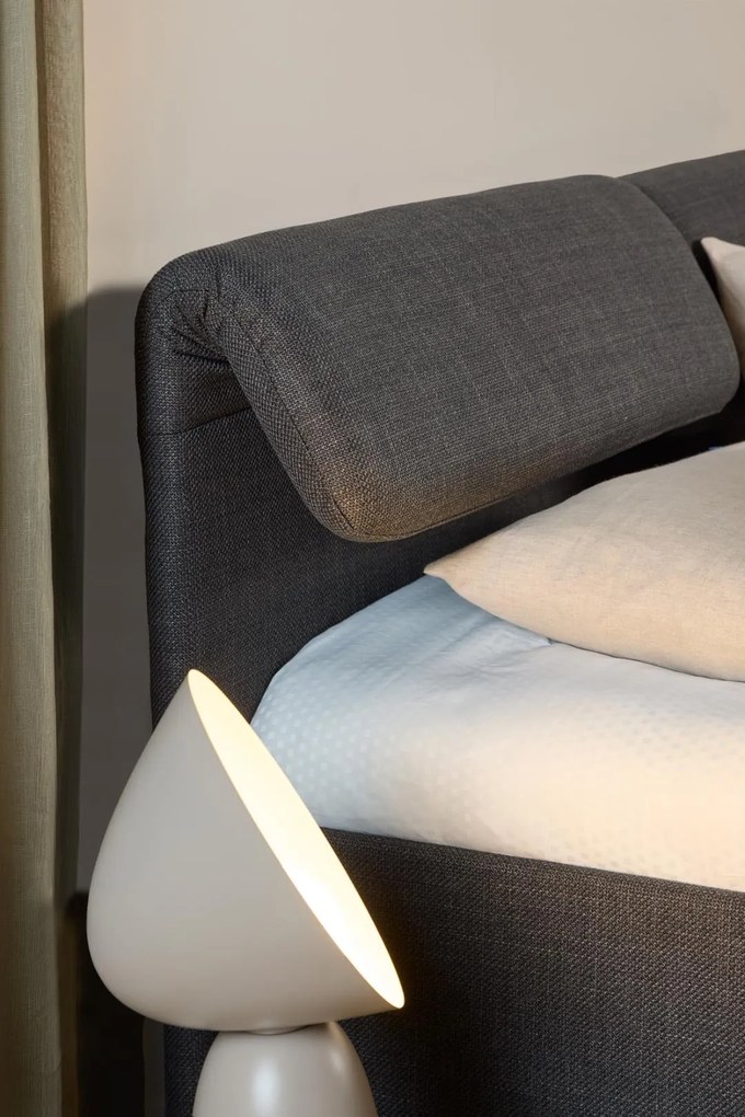ACTONA GROUP Čalouněná postel CALVI tmavě šedá 140x190 H000024736
