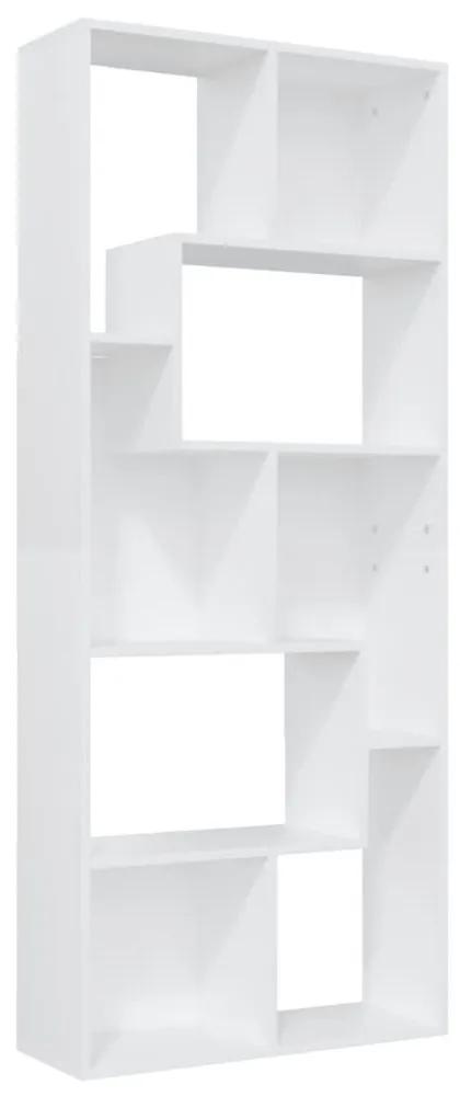Petromila Knihovna bílá 67 x 24 x 161 cm dřevotříska