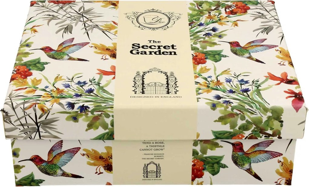 Porcelánový šálek s podšálkem Secret Garden 90 ml set 2ks
