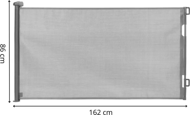 Bezpečnostní zábrana rolovací 7-80 cm SPRINGOS HA7524 šedá