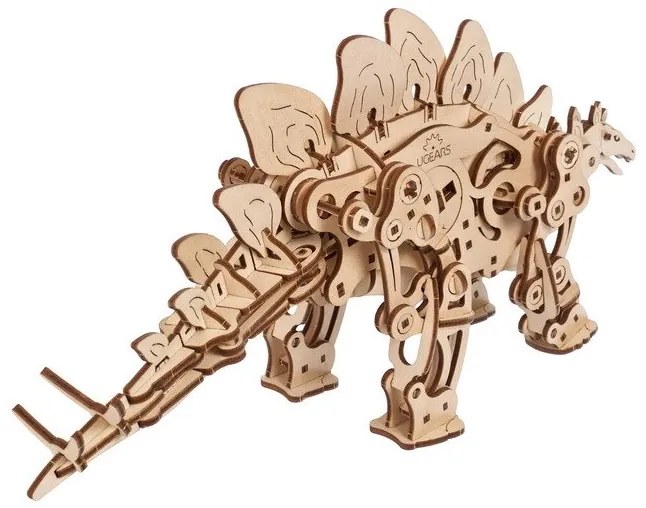 Ugears 3D dřevěné mechanické puzzle Stegosaurus