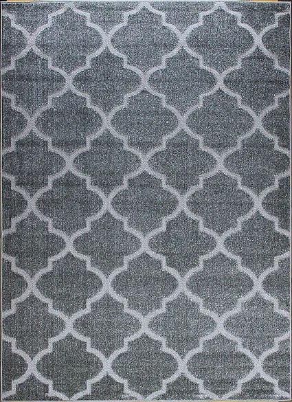 Berfin Dywany, Kusový koberec Lagos 1052 Grey (Silver), 160x220, šedá, chodba / předsíň