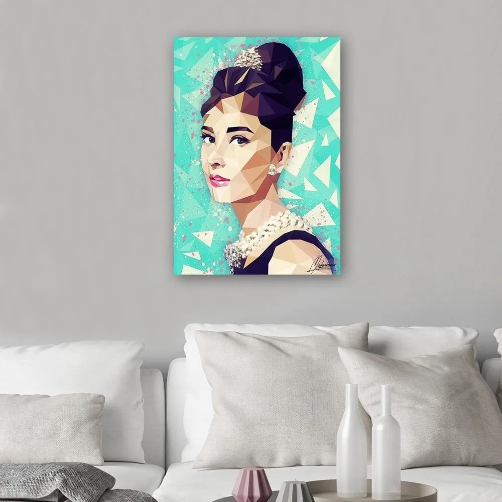 Gario Obraz na plátně Audrey Hepburn s drdolem - Cantu Rozměry: 40 x 60 cm