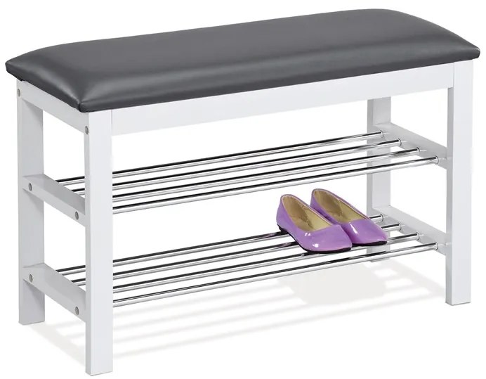 Autronic Botník 83168-06 Odstín: Bílá, Barva potahu: Šedá