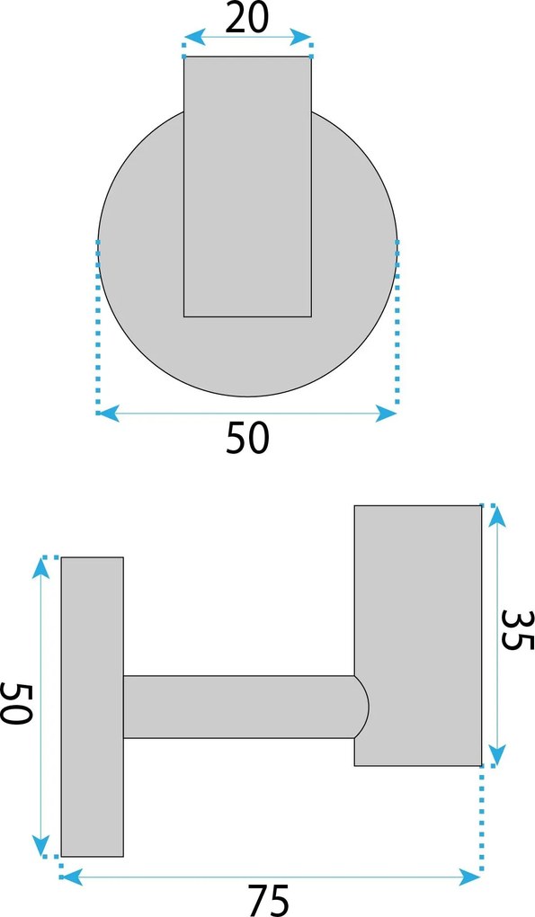 Rea Galo, 1-háček na ručník, 5705 Galo, ocelová, REA-88031