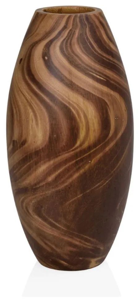 Andrea House, Ručně vyráběná dřevěná váza AX19100 | Hnědý | BIANO