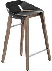 Barová židle Tabanda DIAGO, 62cm, ořechová podnož (RAL9004)
