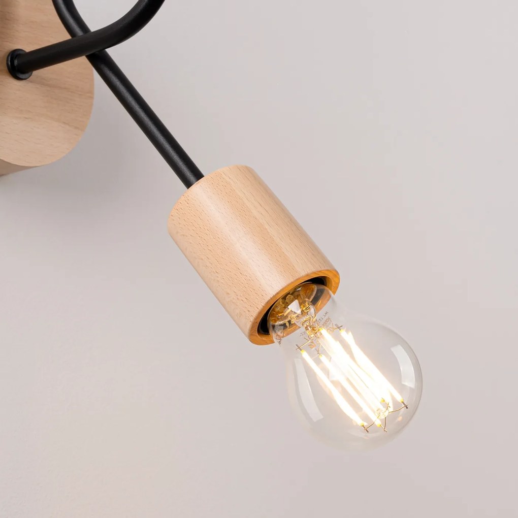 Sollux Lighting Nástěnné svítidlo EMBER černé