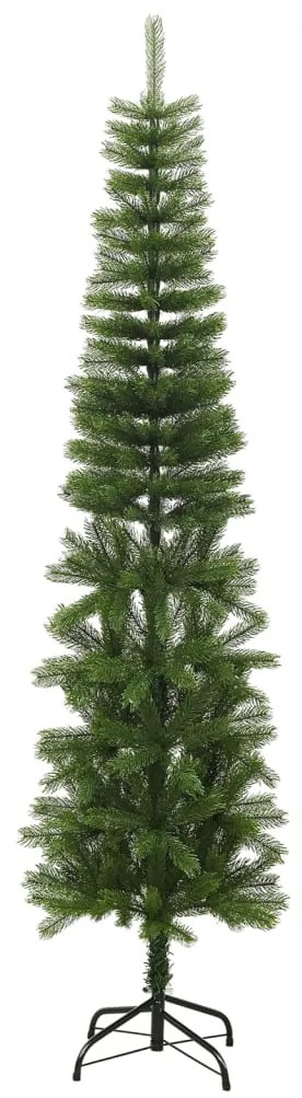 344647 vidaXL Umělý úzký vánoční stromek se stojanem 240 cm PE