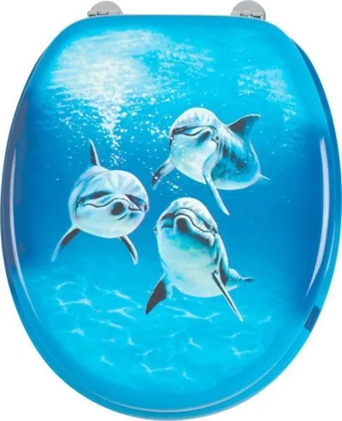 Aqualine, FUNNY WC sedátko s potiskem delfíni, HY-S115