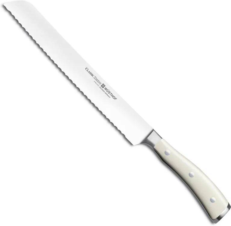Nůž na chléb CLASSIC IKON Creme White 23 cm Wüsthof Dreizack Solingen