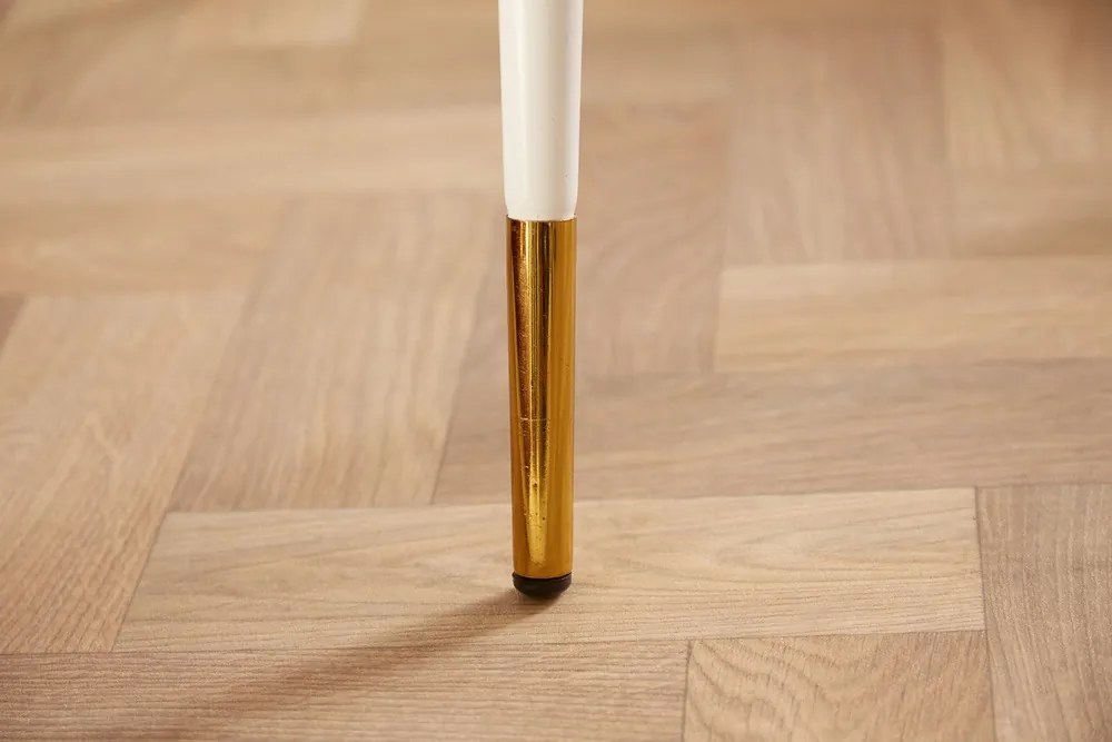 Designový konferenční stolek Laney 45 cm bílý