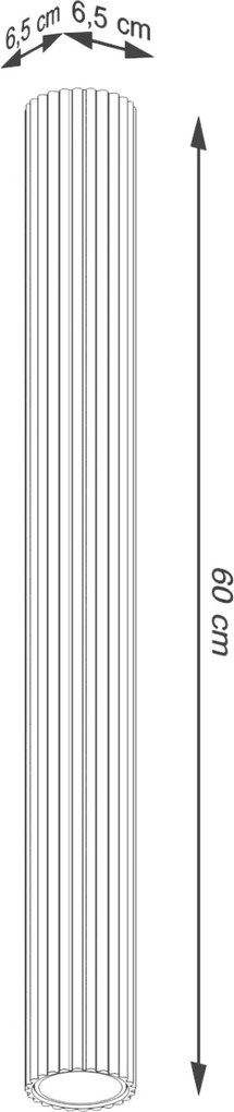 Sollux Lighting Stropní svítidlo KARBON 60 bílé