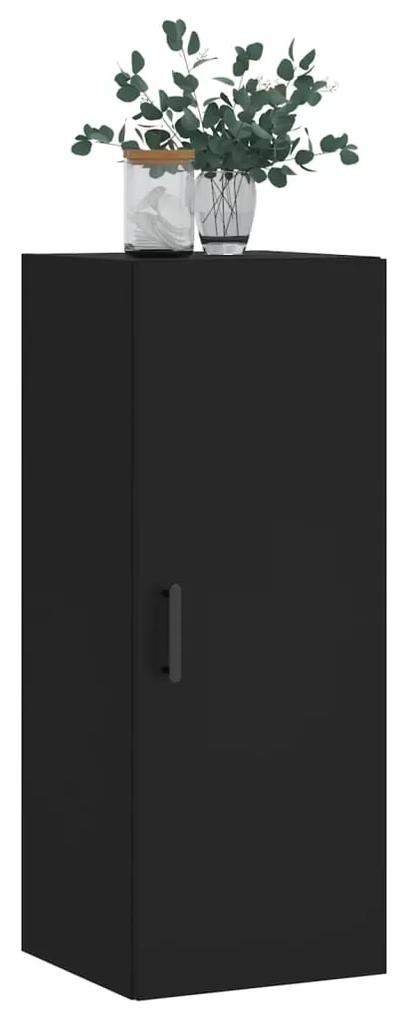 Nástěnná skříňka černá 34,5 x 34 x 90 cm
