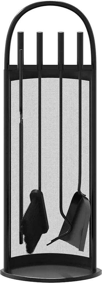 5dílná sada nářadí do krbu 23 x 15 x 66 cm ocel 156379
