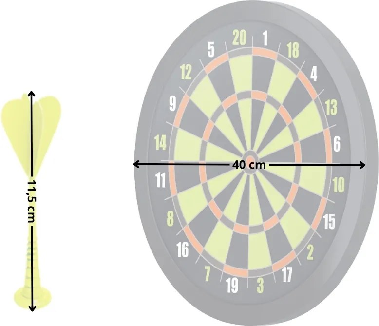 Magnetický terč s šipkami inSPORTline MDS160