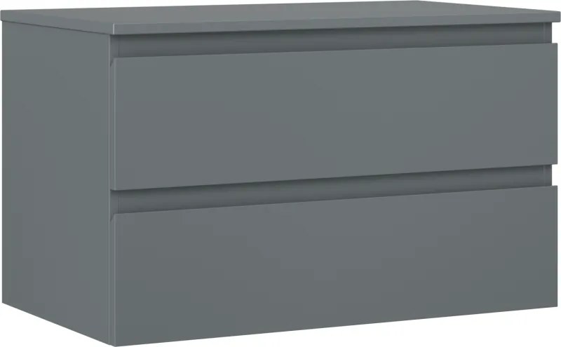 Mexen Orio, koupelnová skříňka 80 cm s horní částí, 2 zásuvky, grafitová matná, 91A10-08047-2-BFFC66