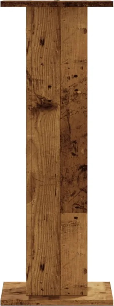 Stojany na rostliny 2 ks old wood 30x30x80 cm kompozitní dřevo 3307871